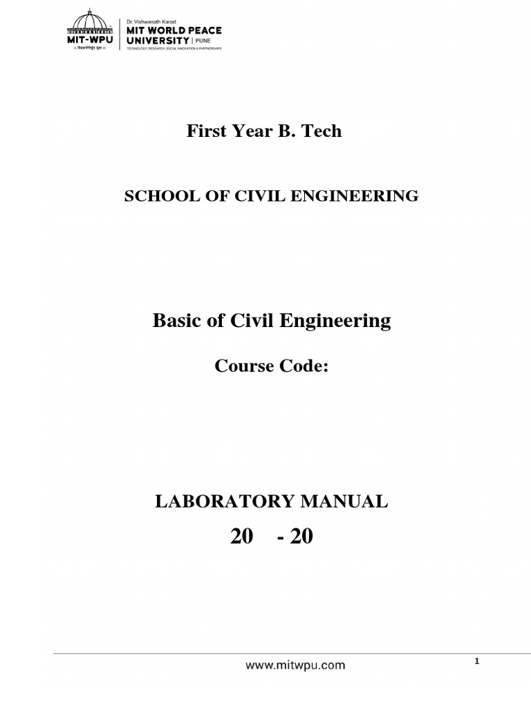 Basic of Civil Engineering: First Year B. Tech | PDF | Map