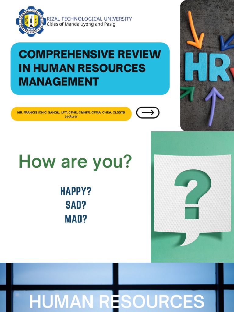 Comprehensive Review in Human Resources Management | PDF | Human ...