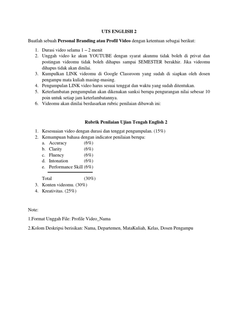 Uts - English 2 - Ac22 | PDF