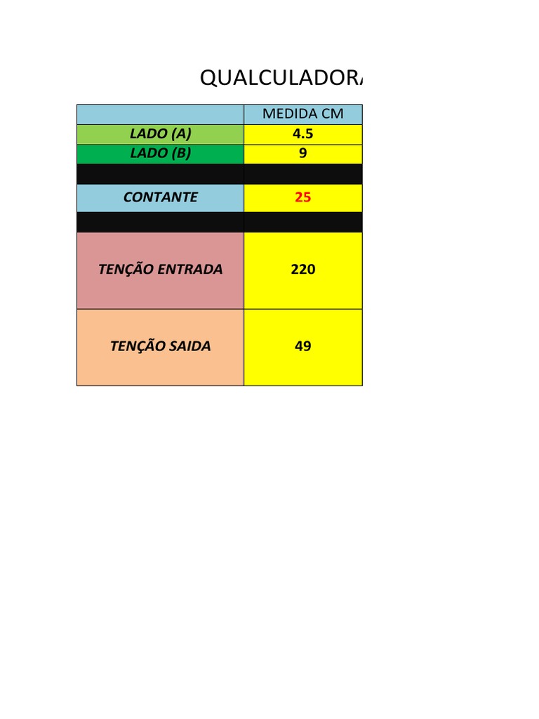 Calculadora de Trafo | PDF