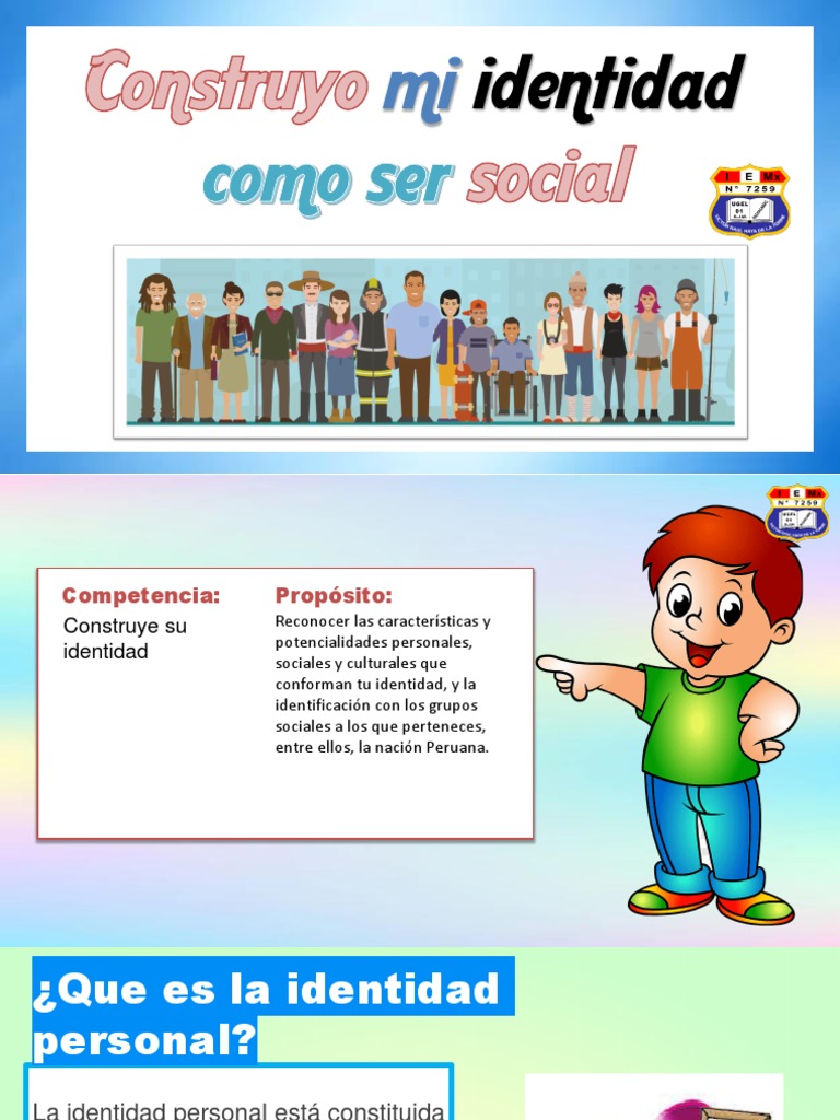 Clase N°1 - La Construccion de Mi Identidad Como Ser Social | PDF ...