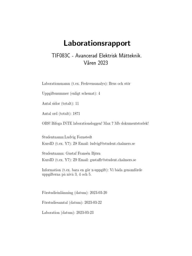 Annotated-Slutrapport Brus Stor Z8Z9 | PDF