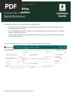CAFBank Online User Guide | PDF | Payments | Cash