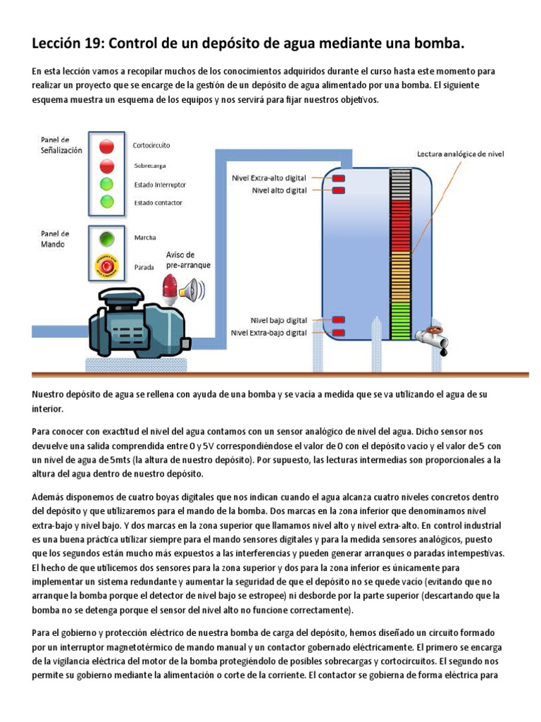 Lección 19 | PDF | Relé | Bomba
