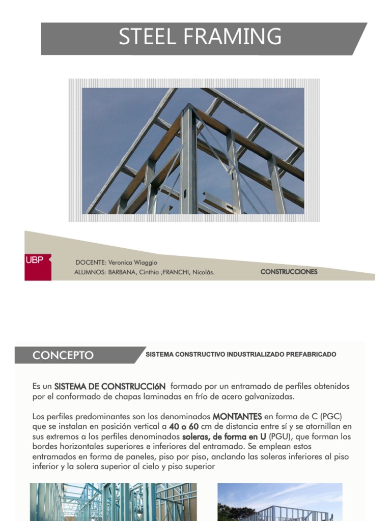 Steel Framing | PDF | Ingeniería de Edificación | Ingeniería estructural