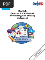 English 10 Q2 Module 2 | PDF | Learning | Verb