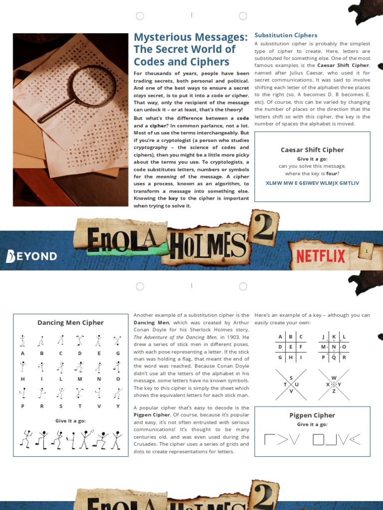 Mysterious Messages: The Secret World of Codes and Ciphers | PDF ...