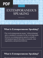 Extemporaneous Speech Topics | PDF | Public Speaking