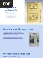 Ley Lafragua: Libertad de Imprenta 1855 | PDF