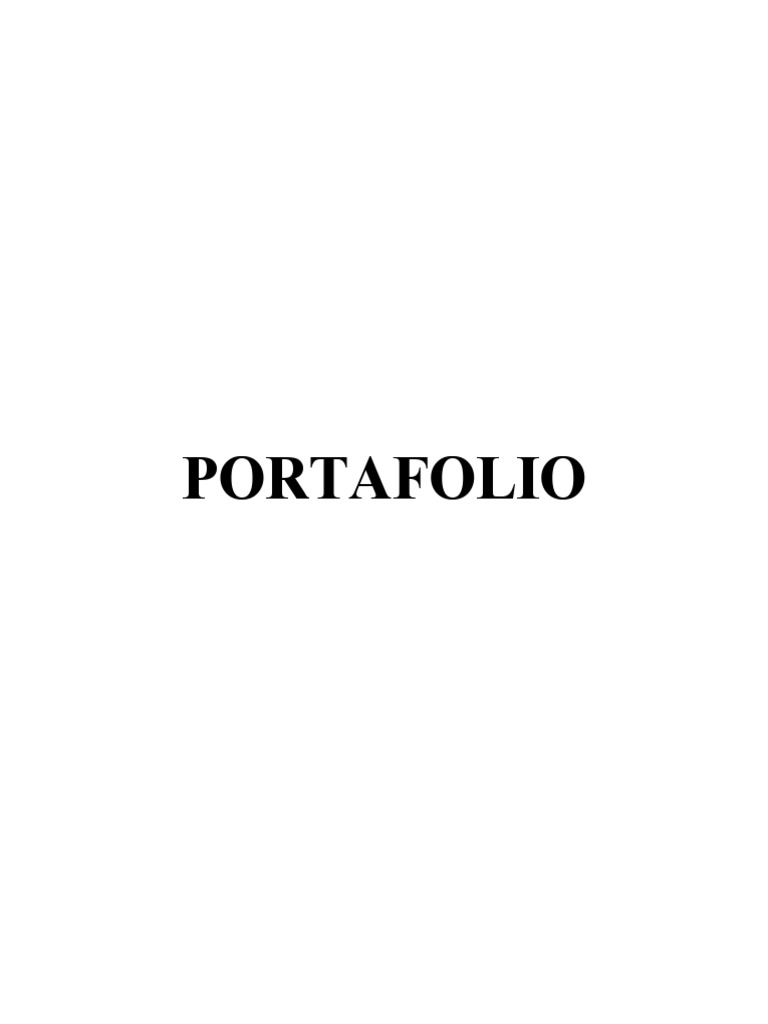 PORTAFOLIO | PDF | Informática | Microsoft Word