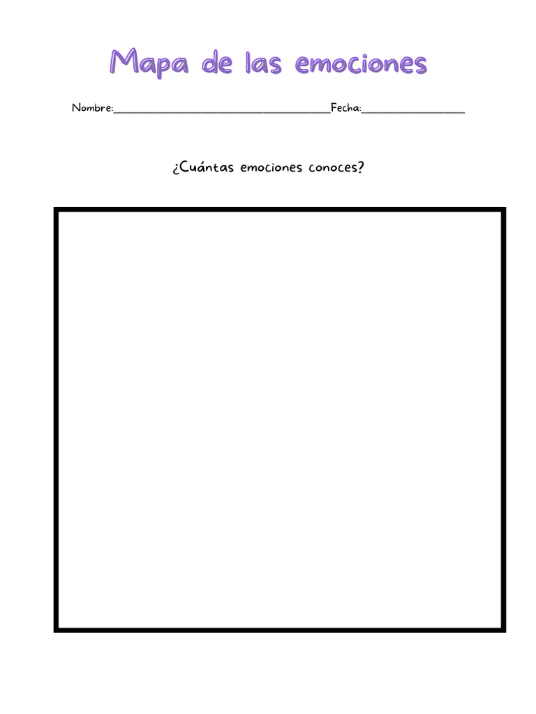 Mapa de Las Emociones | PDF | Relaciones personales, crianza y ...