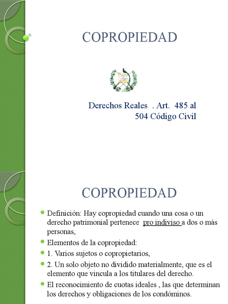 Guía sobre Copropiedad y Derechos | PDF | Condominio | Propiedad