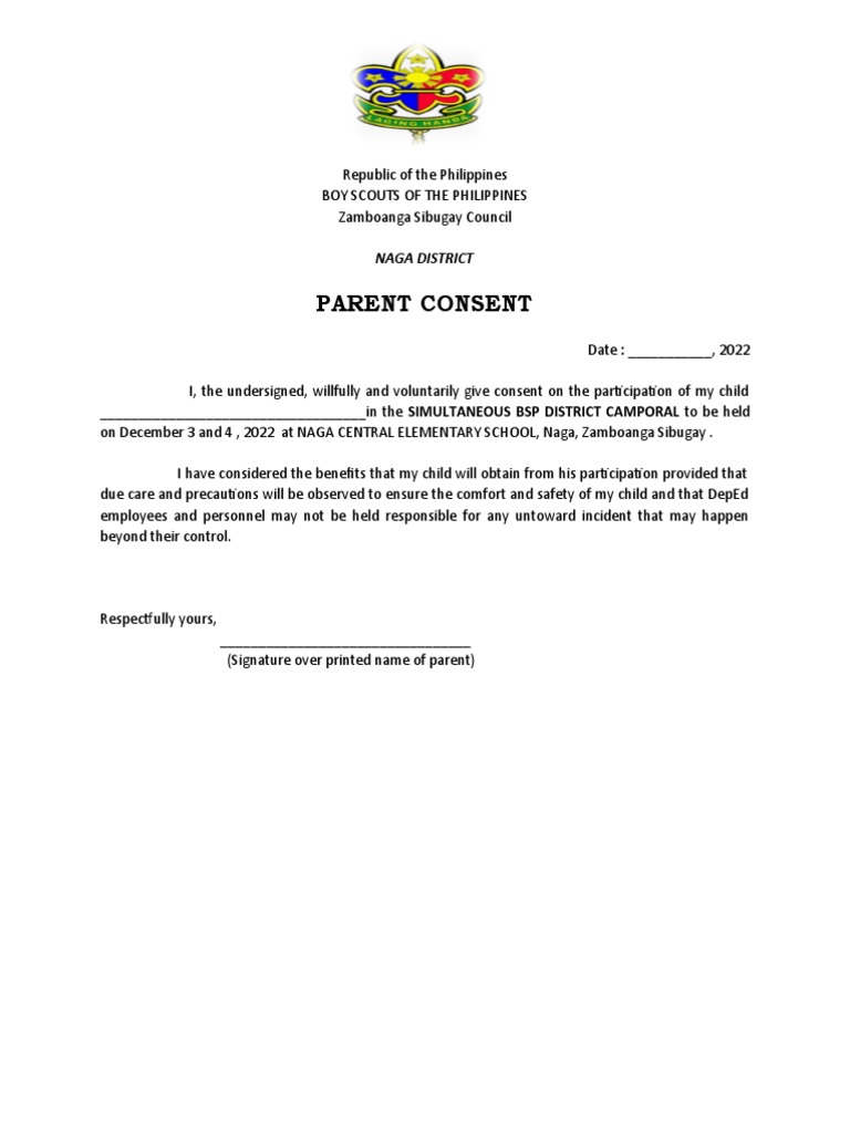 BSP Parent Consent | PDF