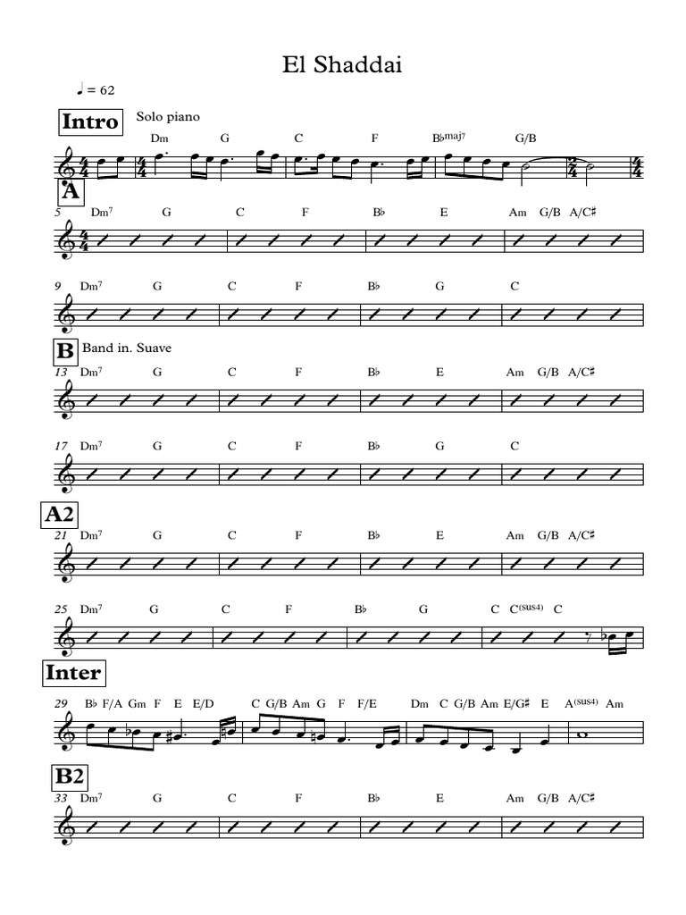 El Shaddai - Partitura Completa | PDF