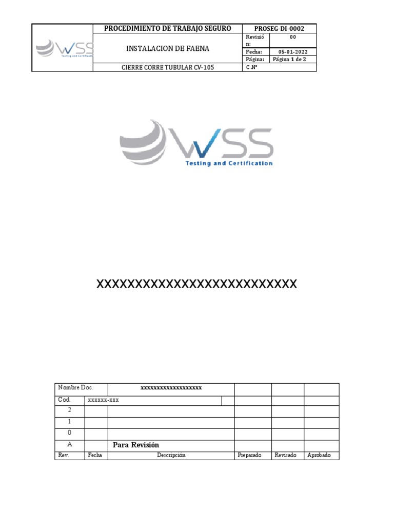 Formato Procedimientos | PDF