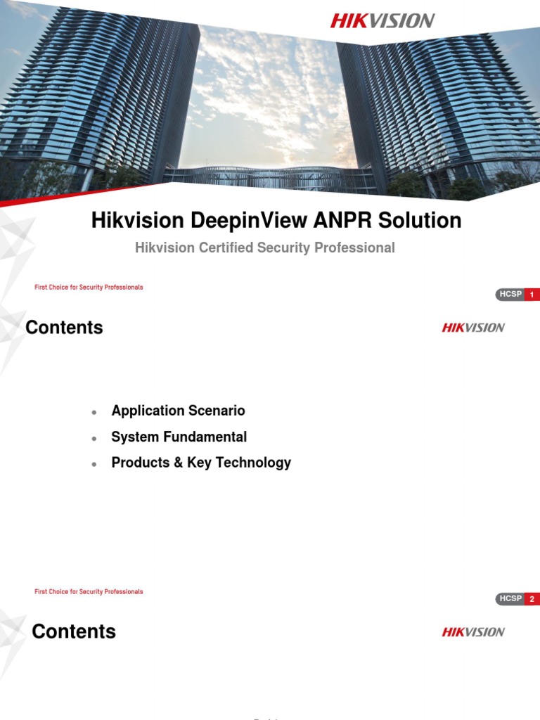 Hikvision ANPR Vehicle Access Solutions | PDF | Access Control | Camera
