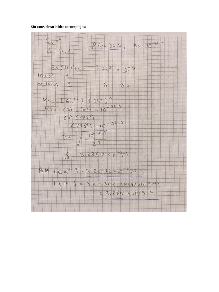 Tarea Hidroxocomplejos. Palacios Huicochea Oscar. | PDF