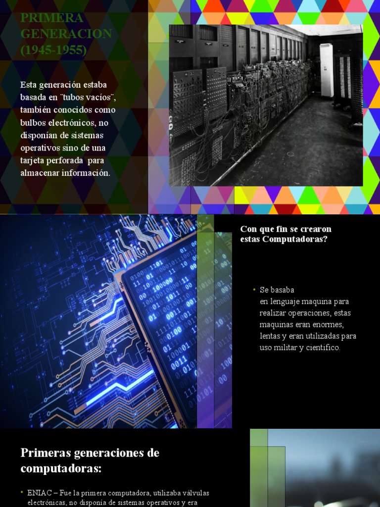 Presentacion de La Primera Generacion de Computadoras | PDF