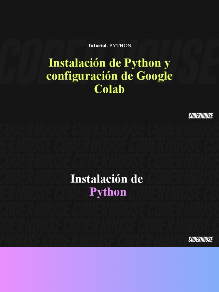 Tutorial Python - Google Colab | PDF | Mac OS | Python (lenguaje de programación)