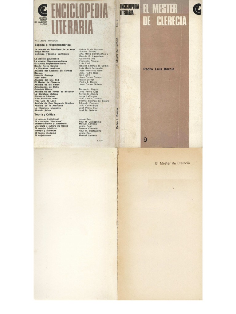 Mester de Clerecia - Barcia | PDF