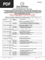 DU Final Datesheet May-June 2025 | PDF | Bachelor Of Arts | Qualifications