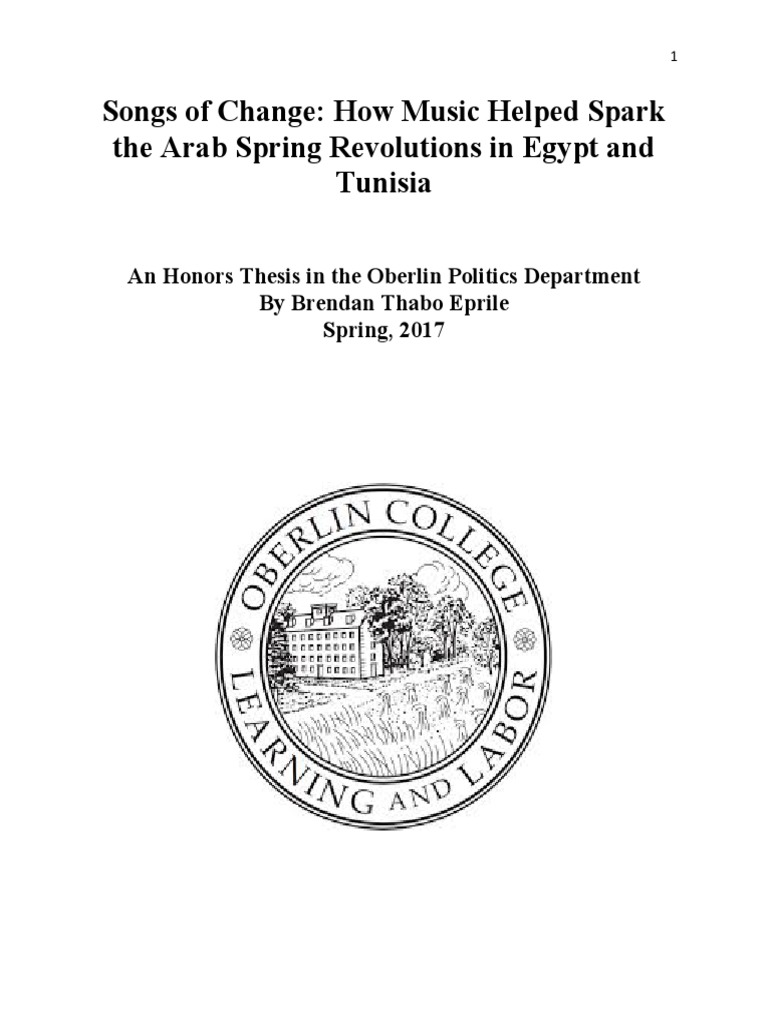 Songs of Change: How Music Helped Spark The Arab Spring Revolutions in ...