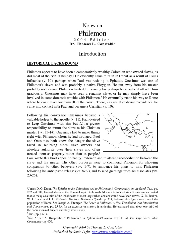 57 - Philemon | PDF | Epistle To Philemon | Paul The Apostle