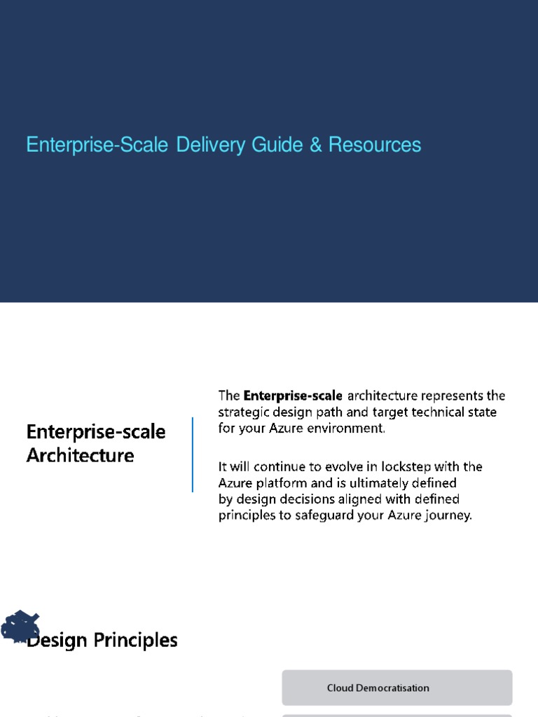CAF Enterprise-Scale Landing Zone - CSA Delivery Guide | PDF | Domain Name System | Microsoft Azure