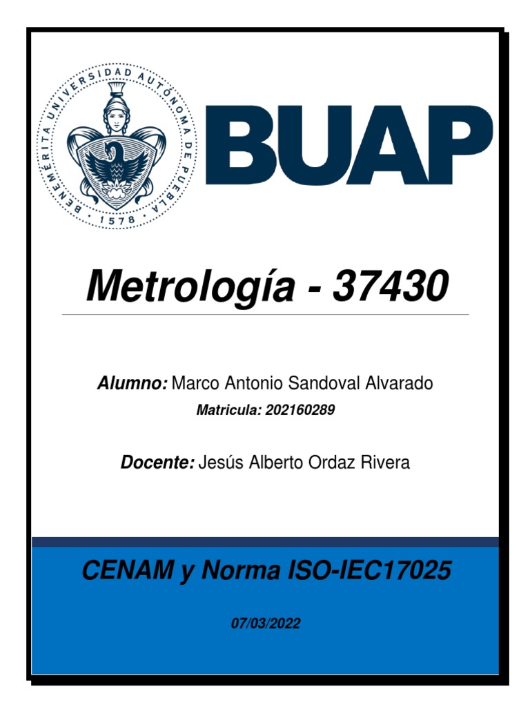 CENAM y Norma ISO-IEC17025 | PDF | Metrología | Organización ...