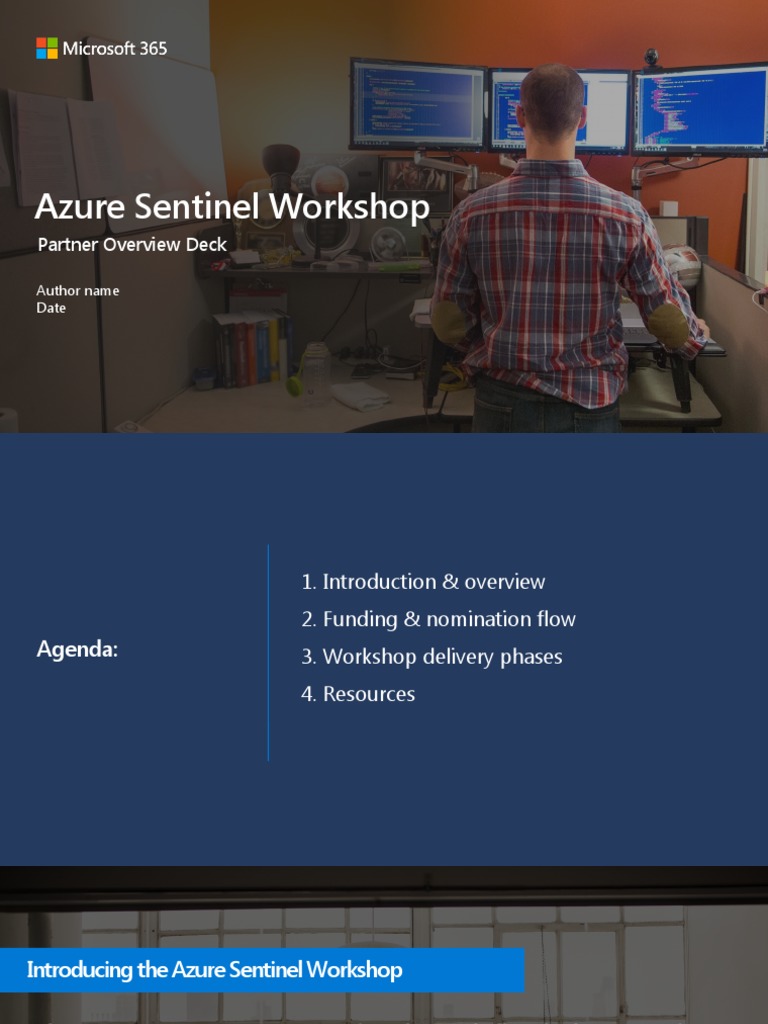 Azure Sentinel Workshop: Partner Overview Deck | PDF | Microsoft Azure ...