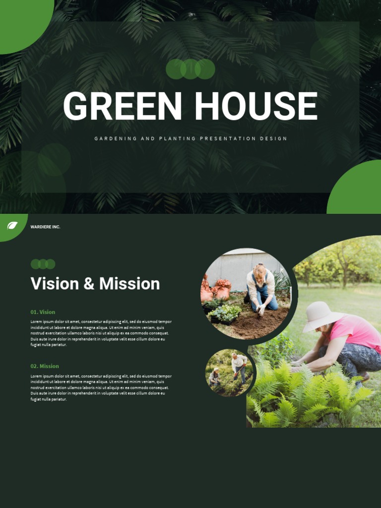 Green Natural Green House Presentation | PDF