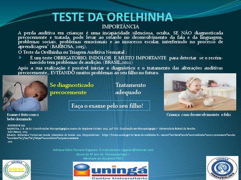 Teste Da Orelhinha | PDF