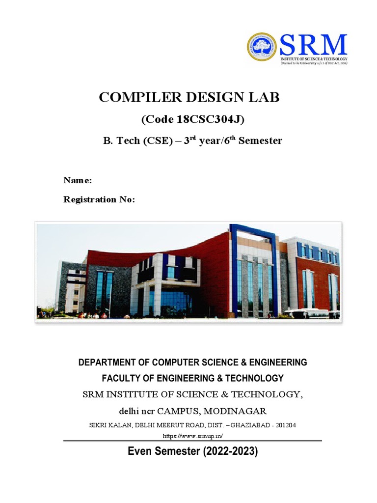 Compiler Lab | PDF | Computer Programming | Formalism (Deductive) Compiler Lab | PDF | Computer Programming | Formalism (Deductive)