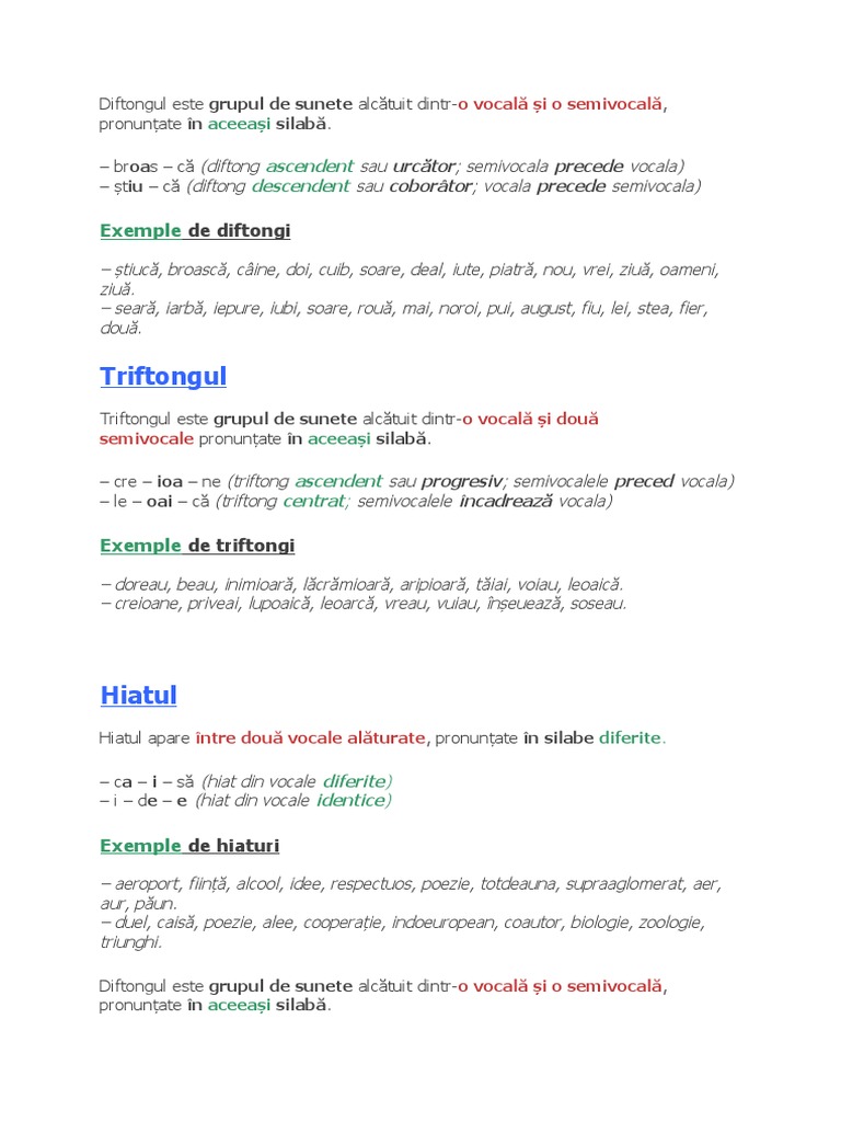 Diftong Triftong Hiat | PDF