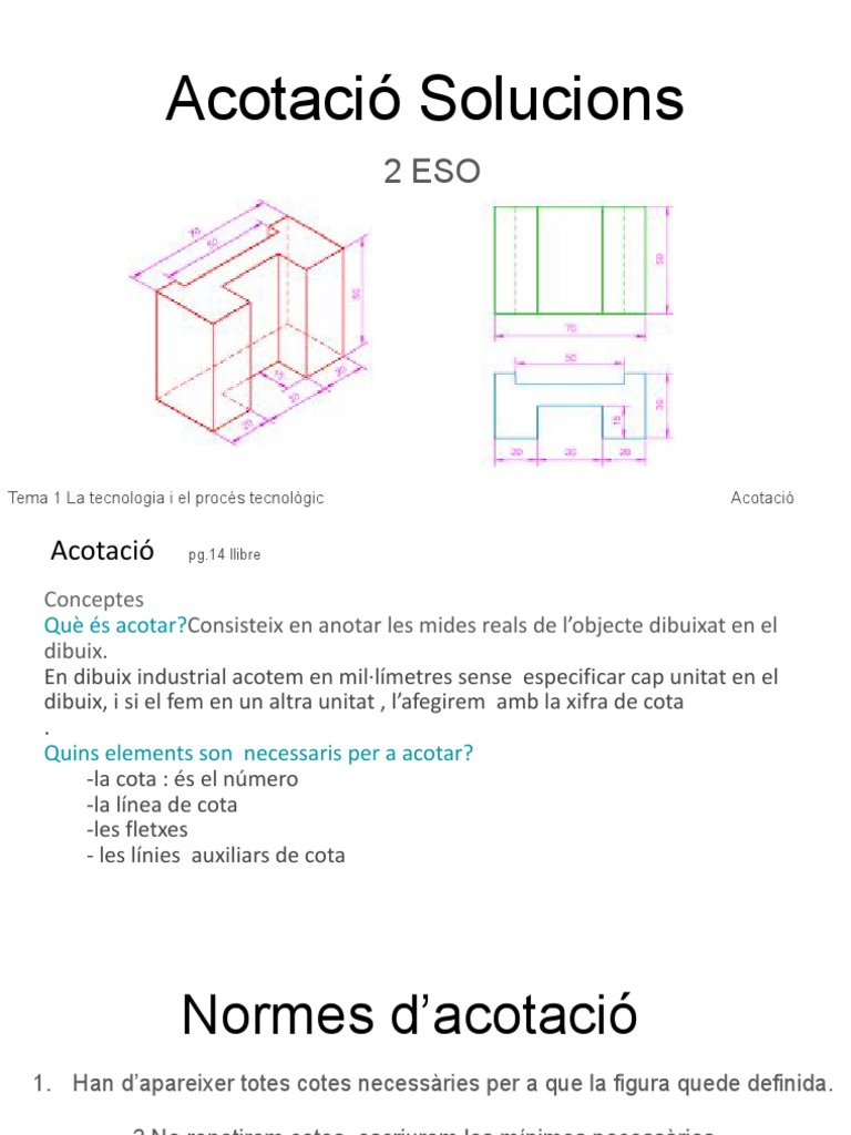 Acotació Solucions | PDF