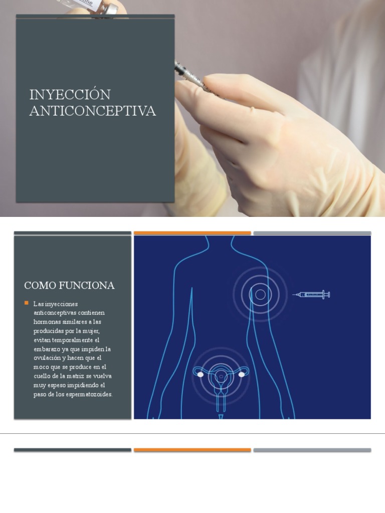 Inyección Anticonceptiva: Efectividad y Funcionamiento | PDF
