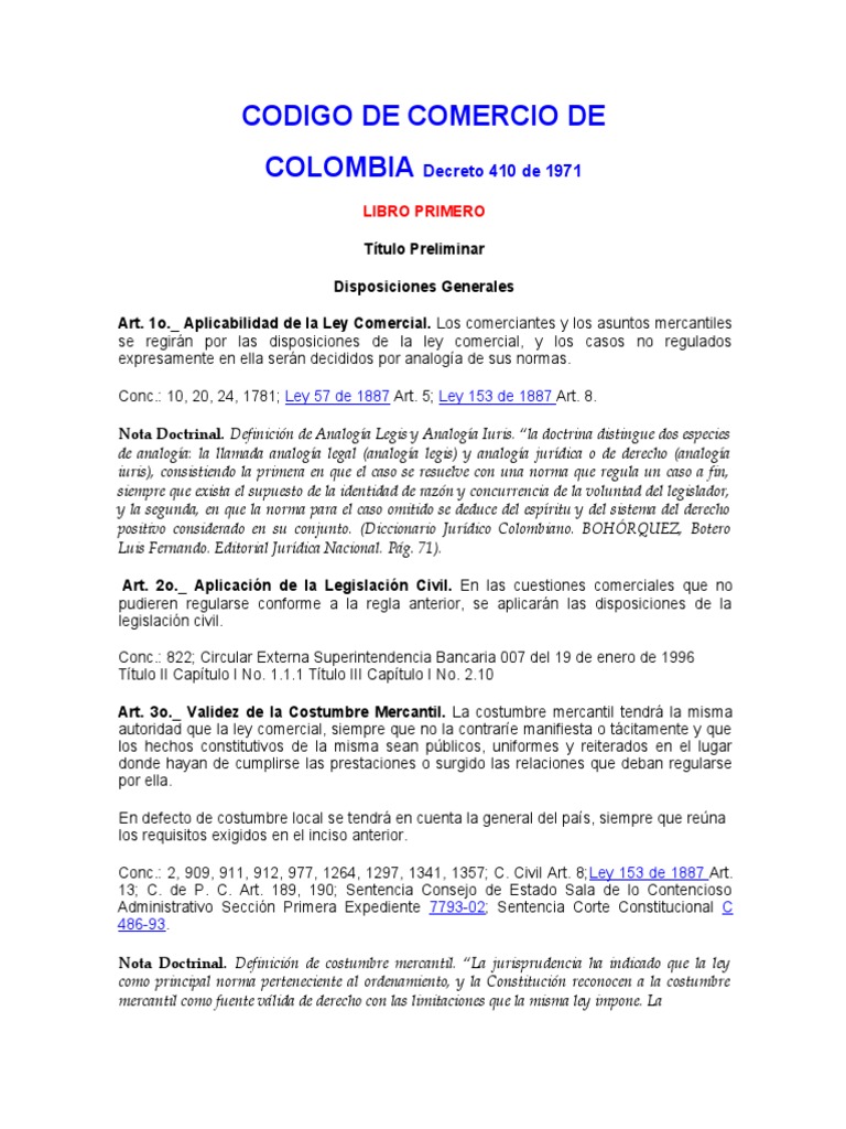 Codigo Comercio | PDF | Contabilidad | Justicia