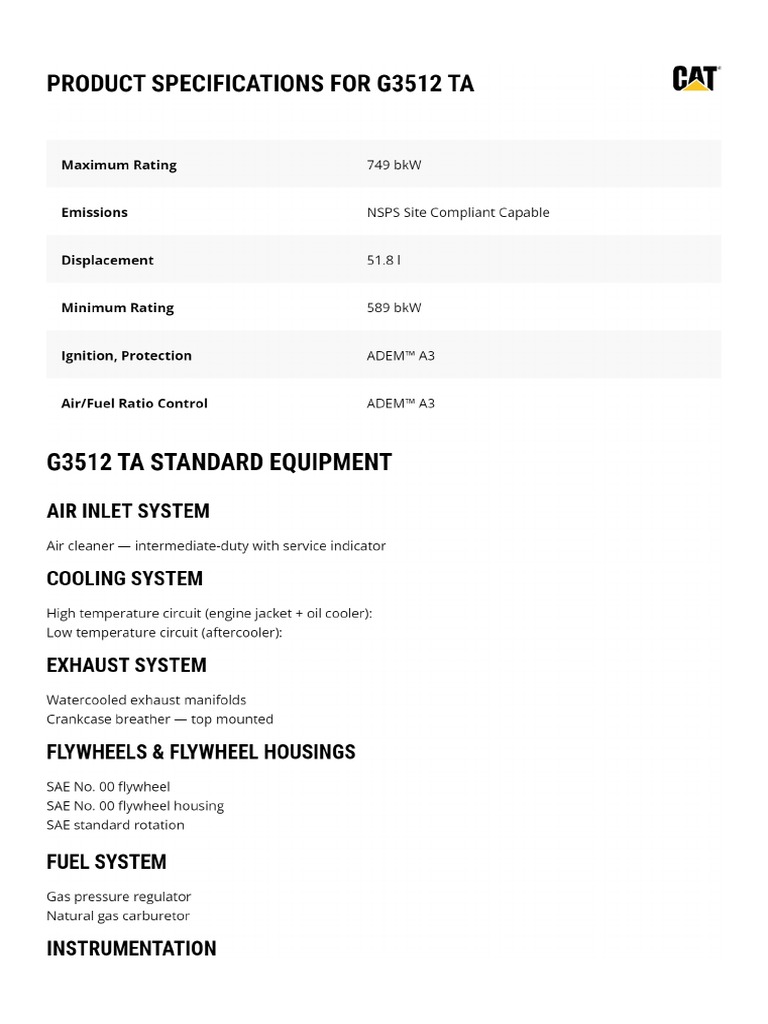 G3512 Ta | PDF