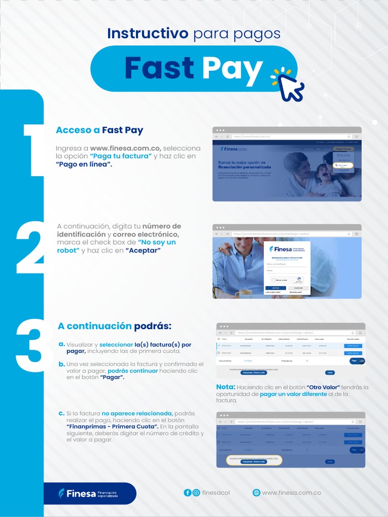 Instructivo para Pagos Fast Pay - Clientes | PDF | Industrias de ...