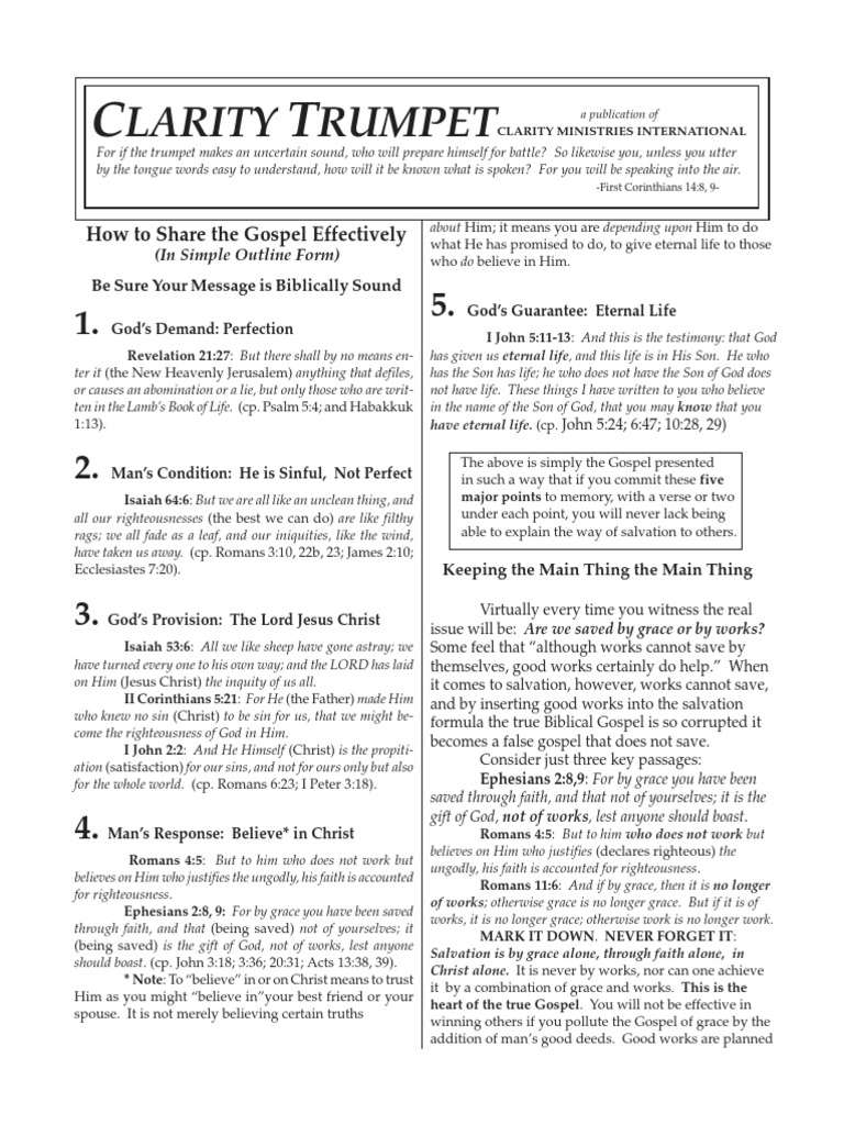 How To Share The Gospel Effectively - Richard Seymour | PDF | Grace In Christianity | Epistle To ...