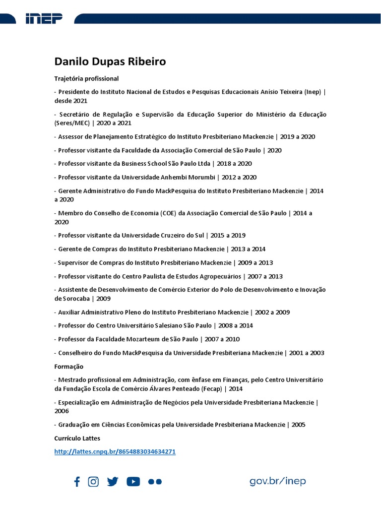 CV - Danilo Dupas Ribeiro | PDF