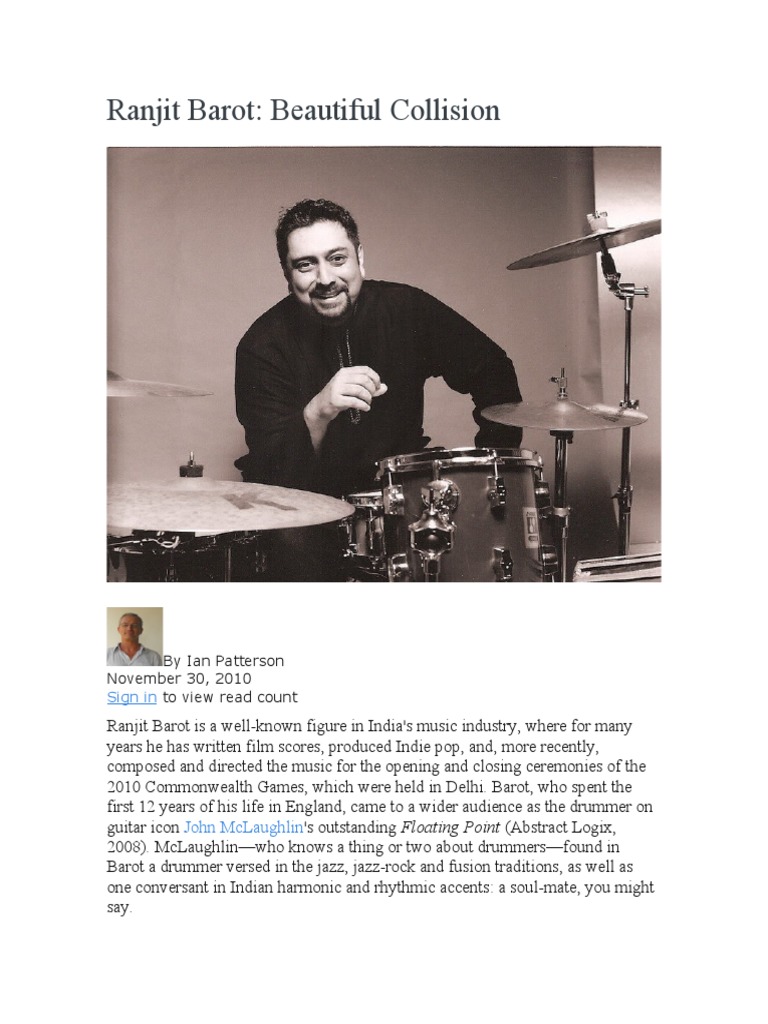 Ranjit Barot Beautiful Collision | PDF | Performing Arts