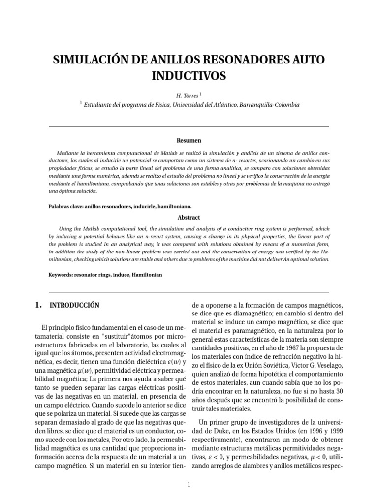 Anillos | PDF | Electromagnetismo | Magnetismo