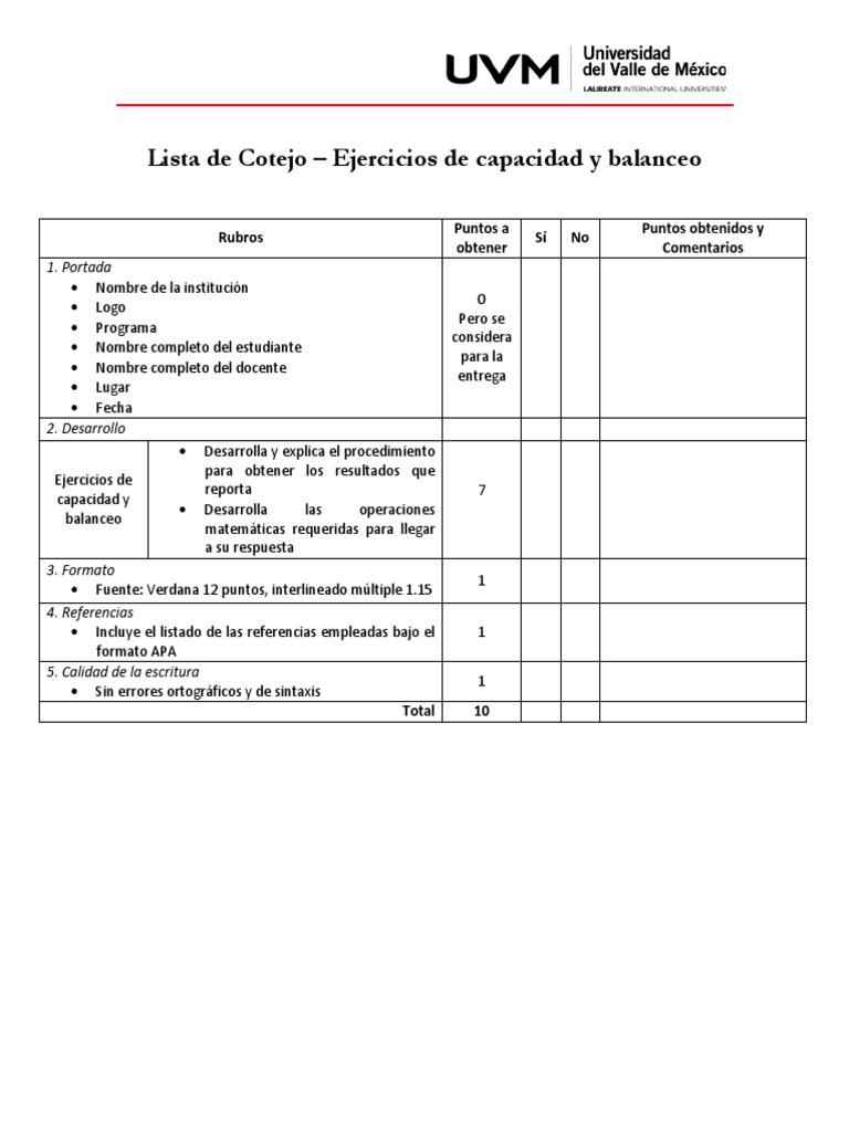 LC Ejercicios de Capacidad | PDF