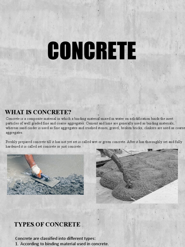 CONCRETE | PDF | Concrete | Construction Aggregate