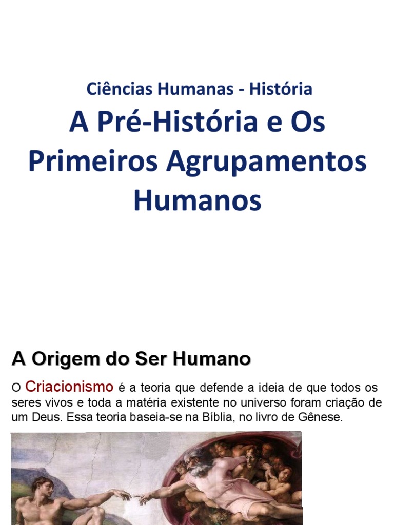 A Pré História e Os Primeiros Agrupamentos Humanos | PDF | Neanderthal ...