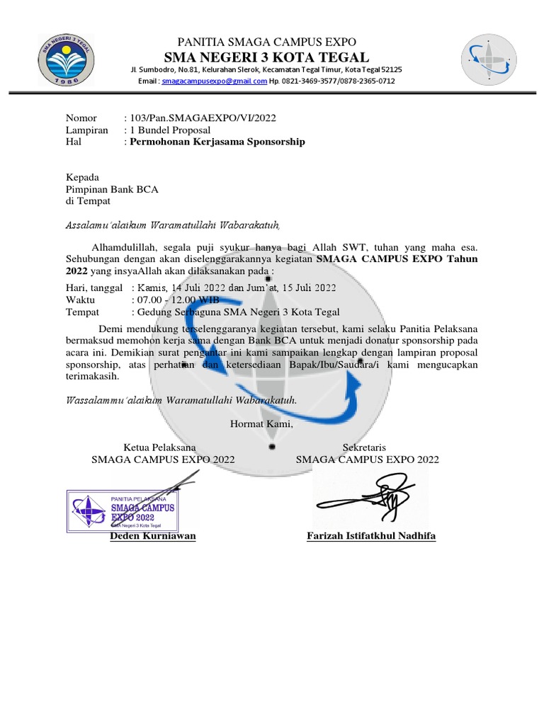 Surat Pengantar Bank BCA | PDF