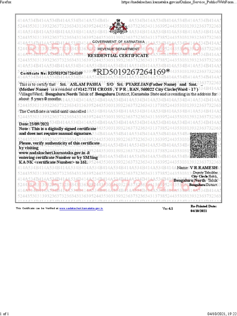 Residental Certificate | PDF | Espionage Techniques | Cybercrime