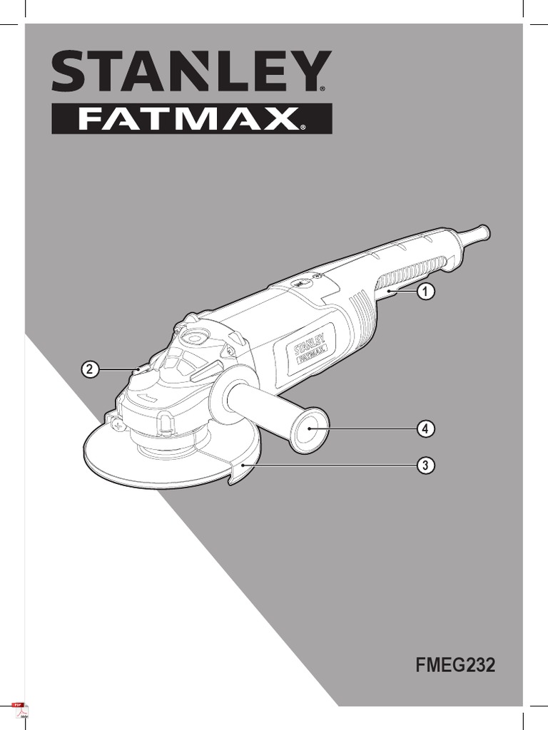 Manual Esmerilhadeira Stanley | PDF | Grinding (Abrasive Cutting ...