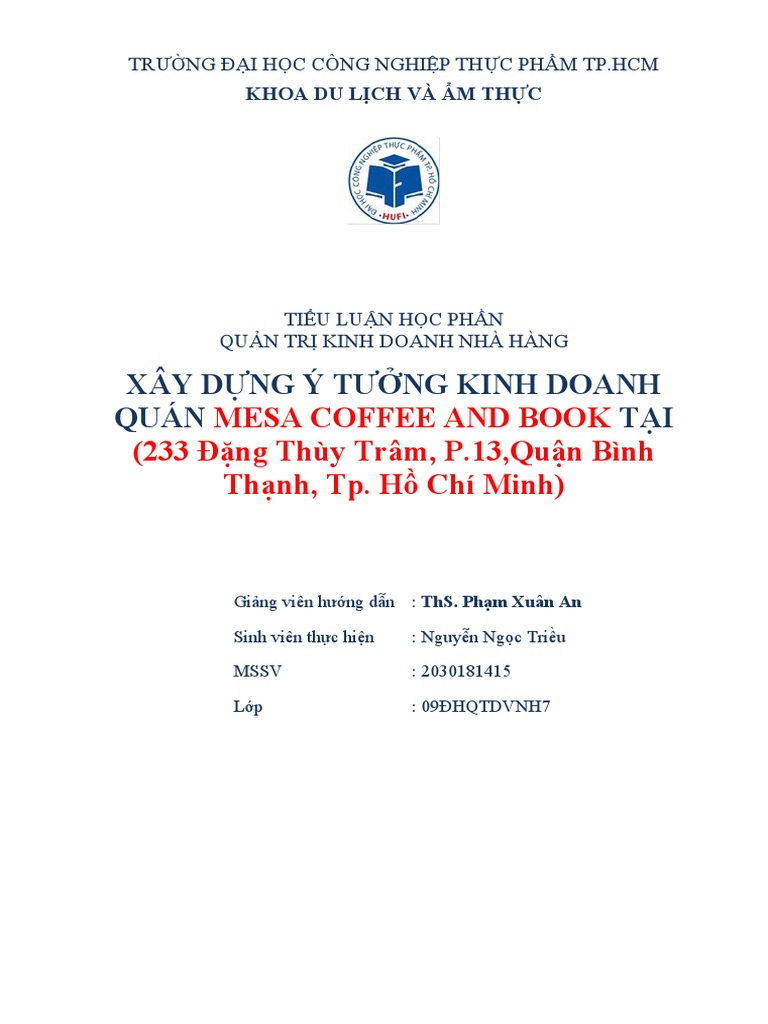 Tailieuxanh Tieu Luan Quan Tri KDNH 02 | PDF